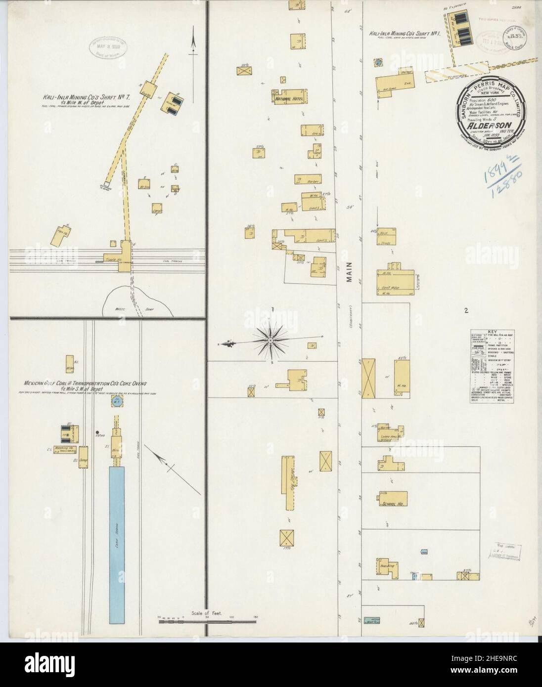 Map of alderson hi-res stock photography and images - Alamy