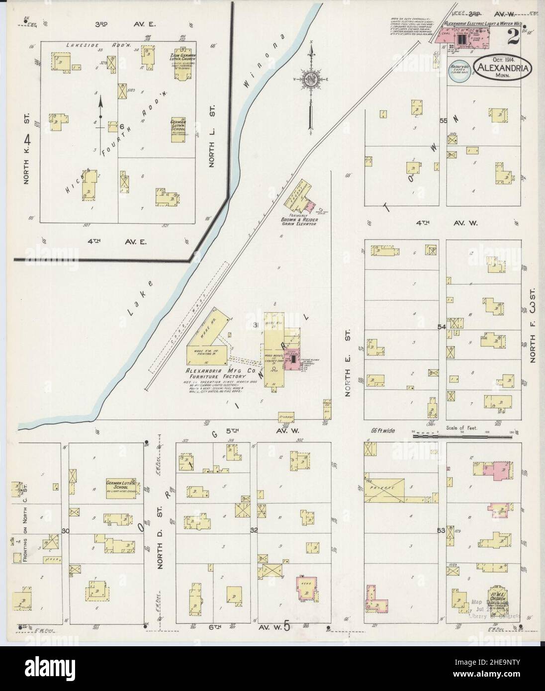 Map of alexandria minnesota hi-res stock photography and images - Alamy