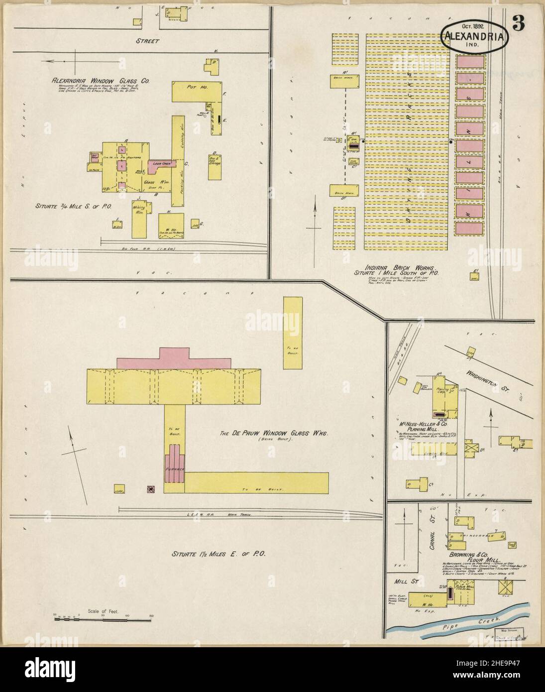 Alexandria indiana map hi-res stock photography and images - Alamy
