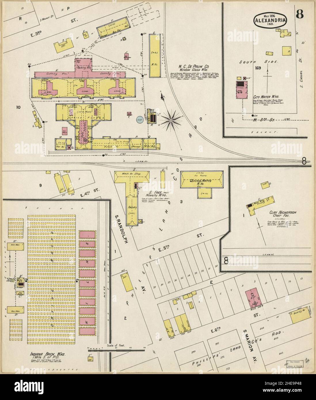 Sanborn Fire Insurance Map from Alexandria, Madison County, Indiana ...