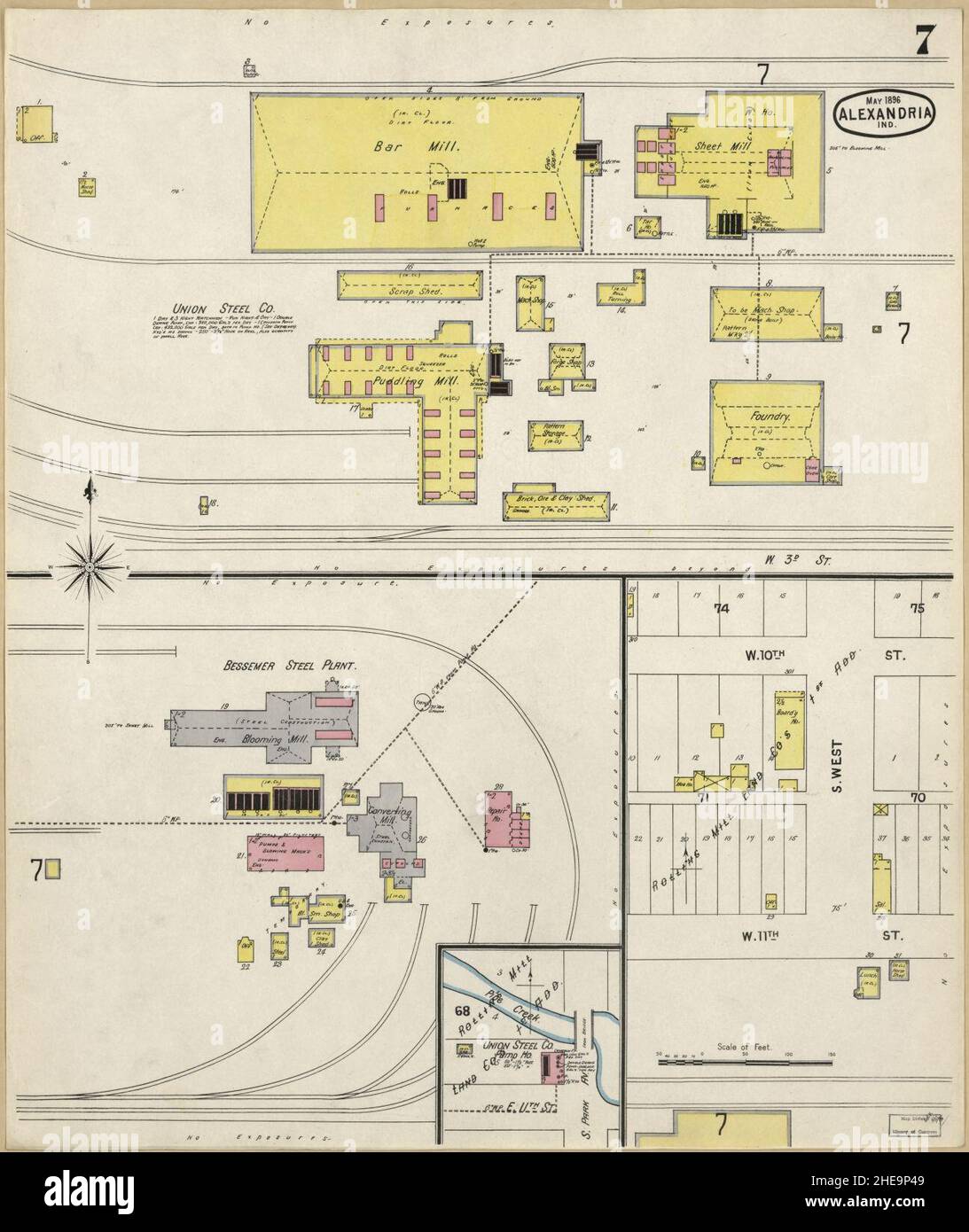 Alexandria indiana map hi-res stock photography and images - Alamy