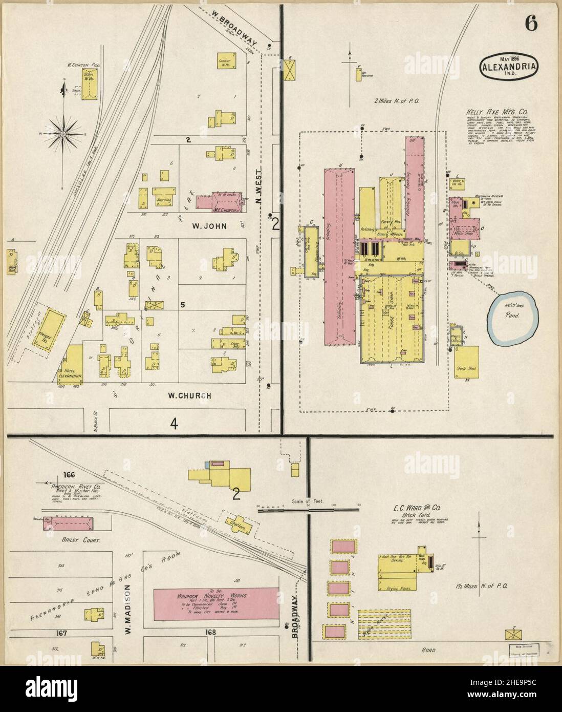 Sanborn Fire Insurance Map from Alexandria, Madison County, Indiana ...