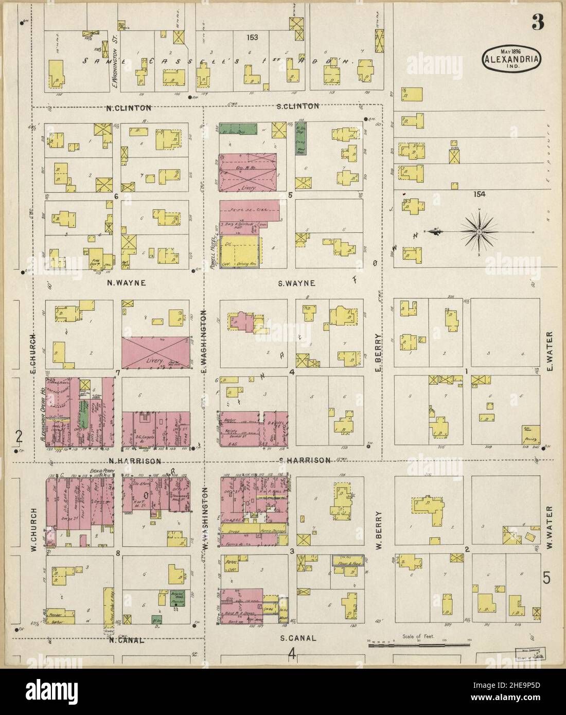 Alexandria indiana map hi-res stock photography and images - Alamy