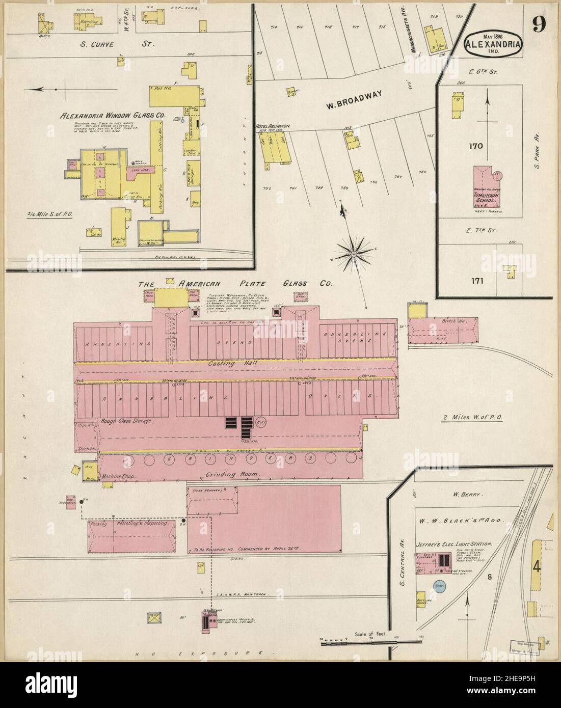Alexandria indiana map hi-res stock photography and images - Alamy