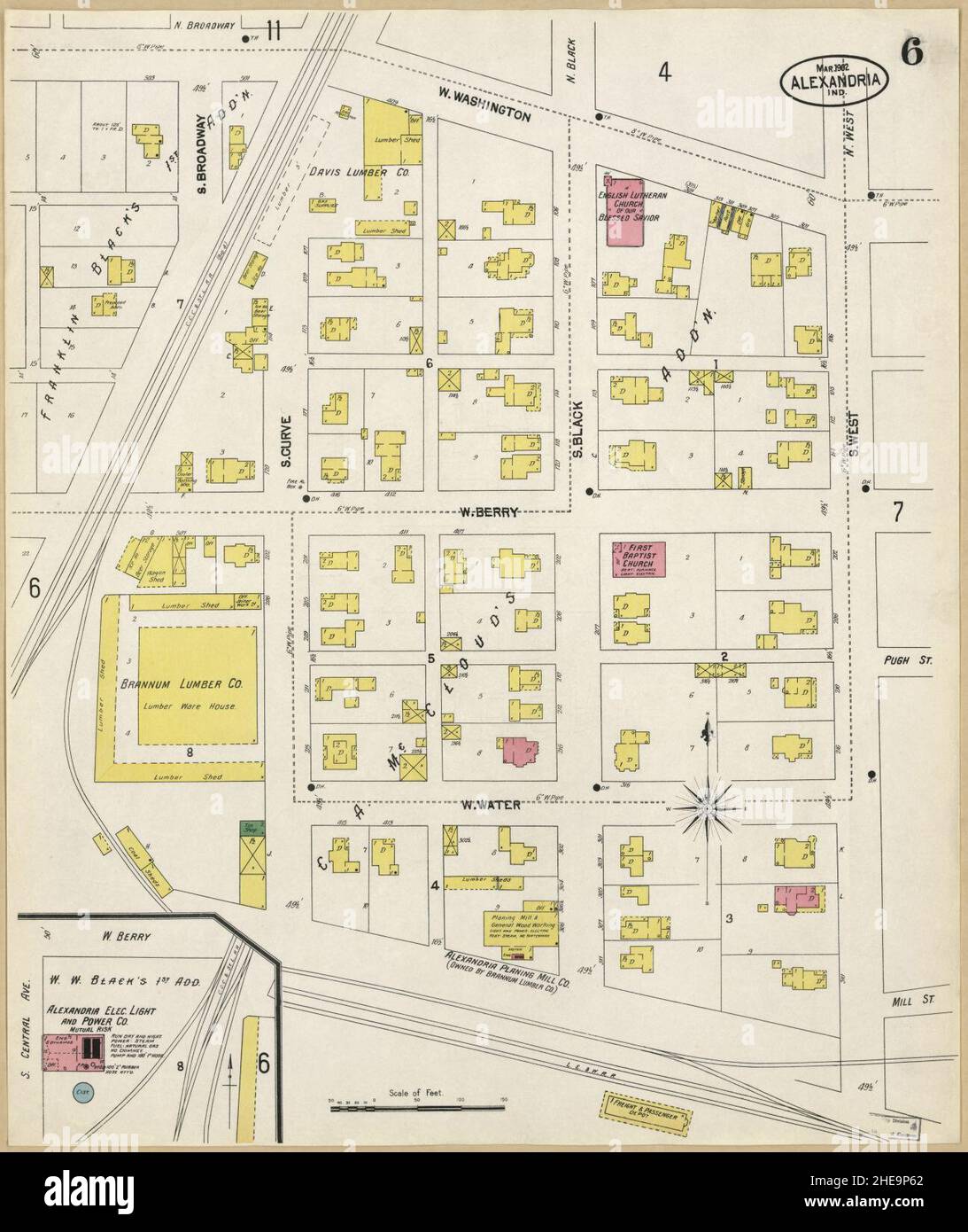Alexandria indiana map hi-res stock photography and images - Alamy