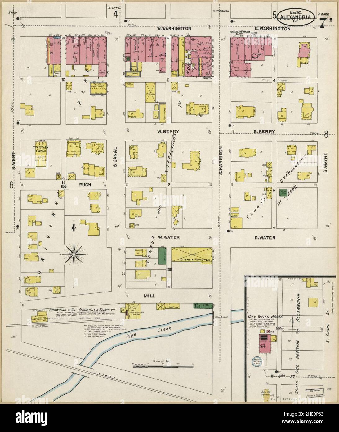 Alexandria indiana map hi-res stock photography and images - Alamy