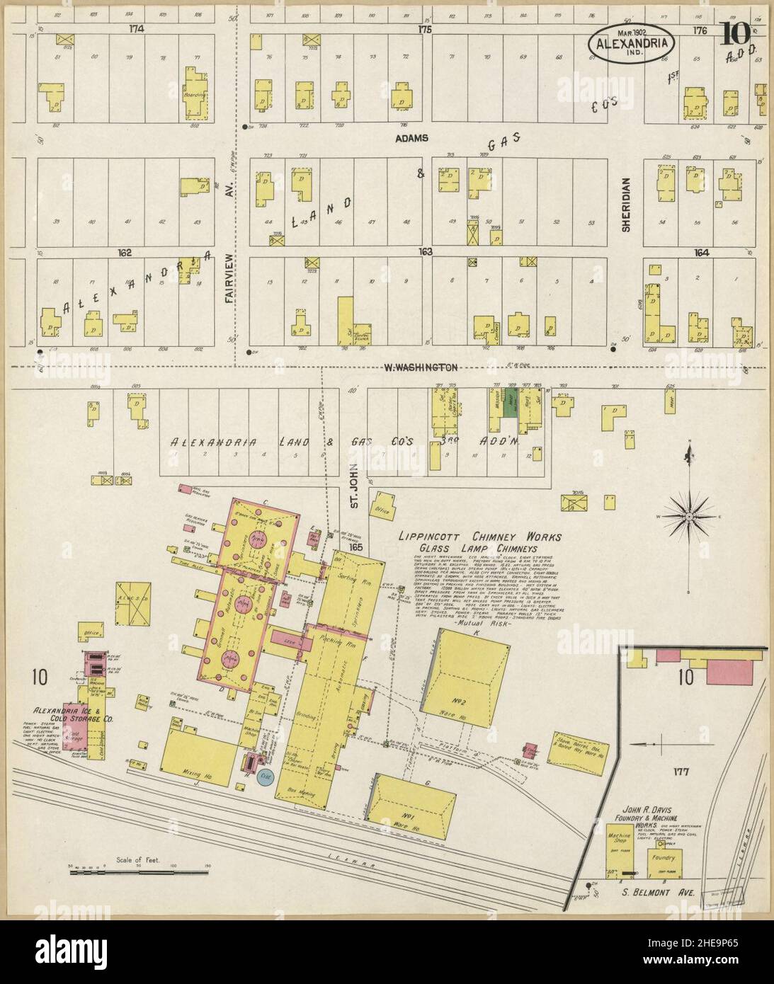 Alexandria indiana map hi-res stock photography and images - Alamy