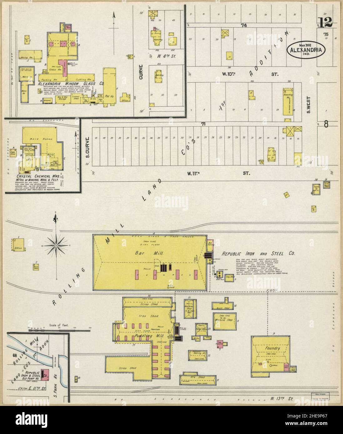 Alexandria indiana map hi-res stock photography and images - Alamy