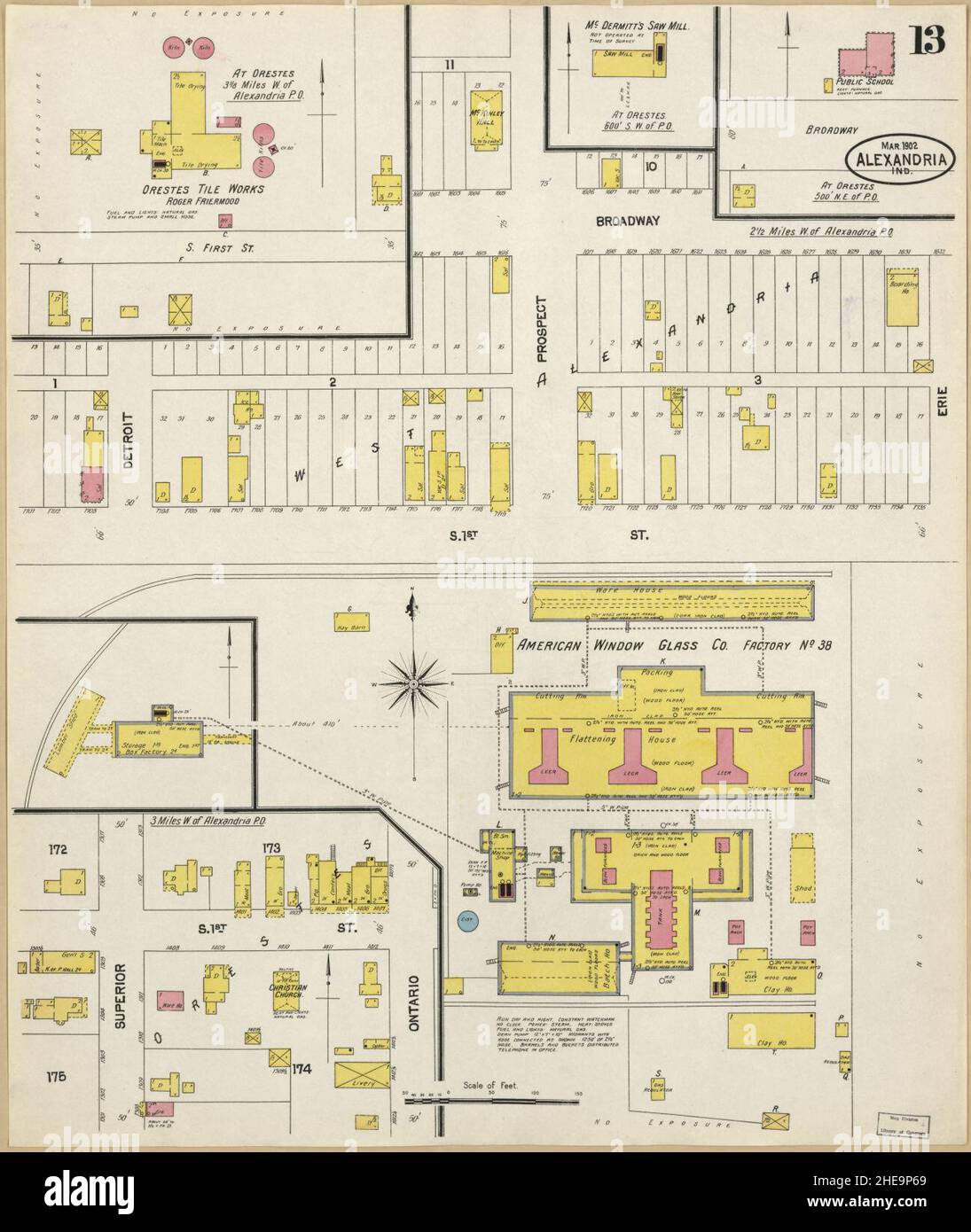Sanborn Fire Insurance Map from Alexandria, Madison County, Indiana ...