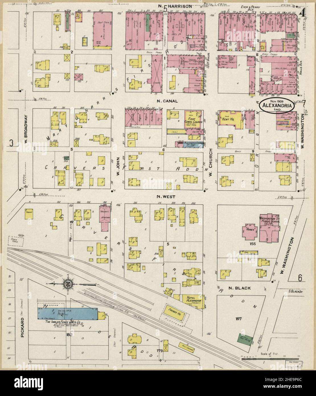Alexandria indiana map hi-res stock photography and images - Alamy
