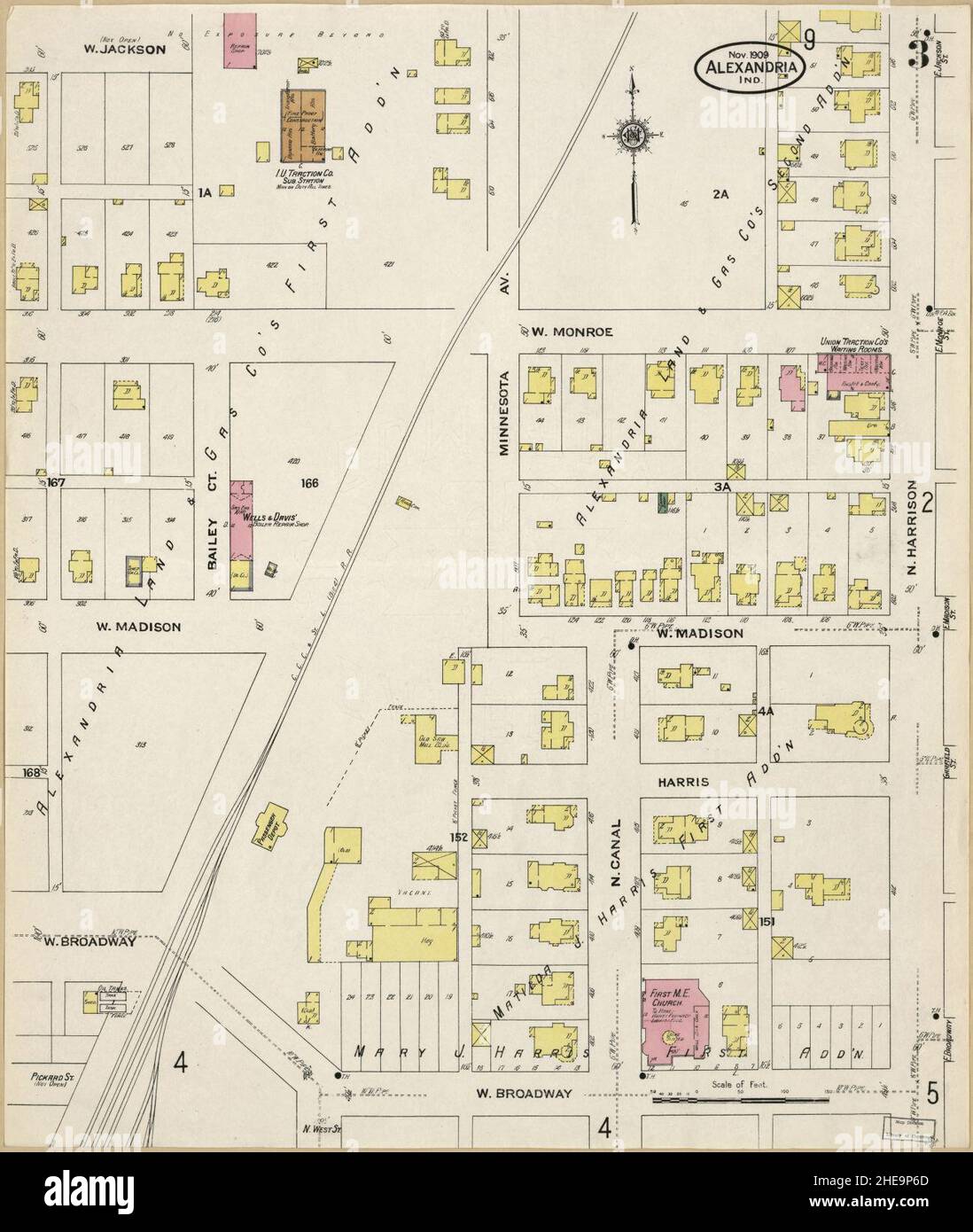 Alexandria indiana map hi-res stock photography and images - Alamy