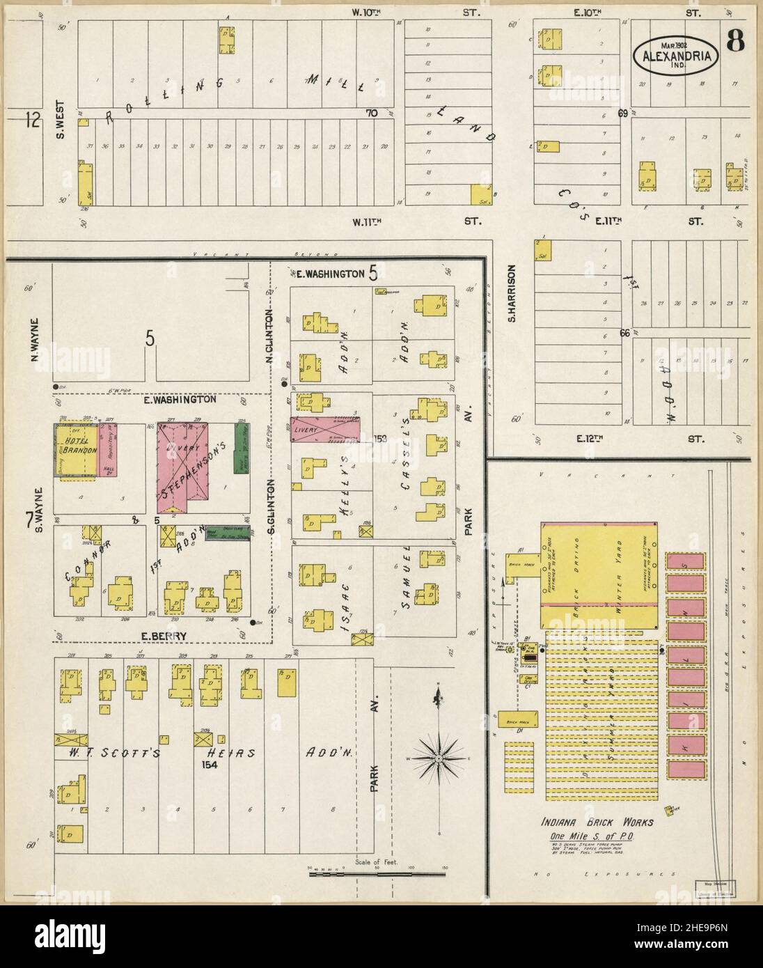 Alexandria indiana map hi-res stock photography and images - Alamy