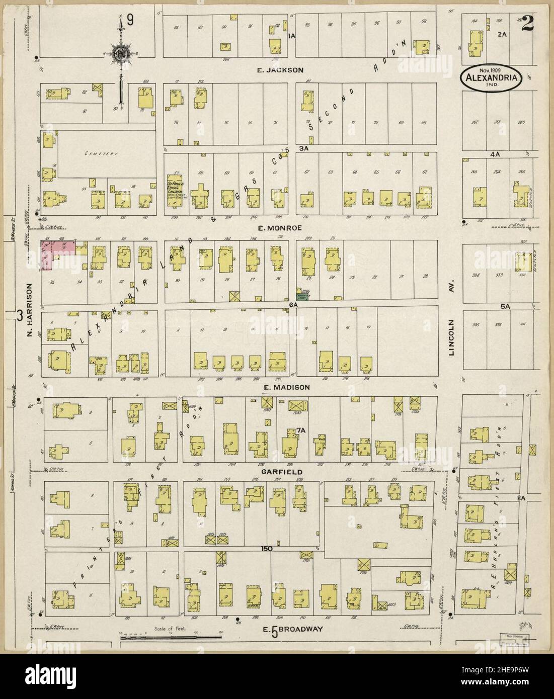Sanborn Fire Insurance Map from Alexandria, Madison County, Indiana ...
