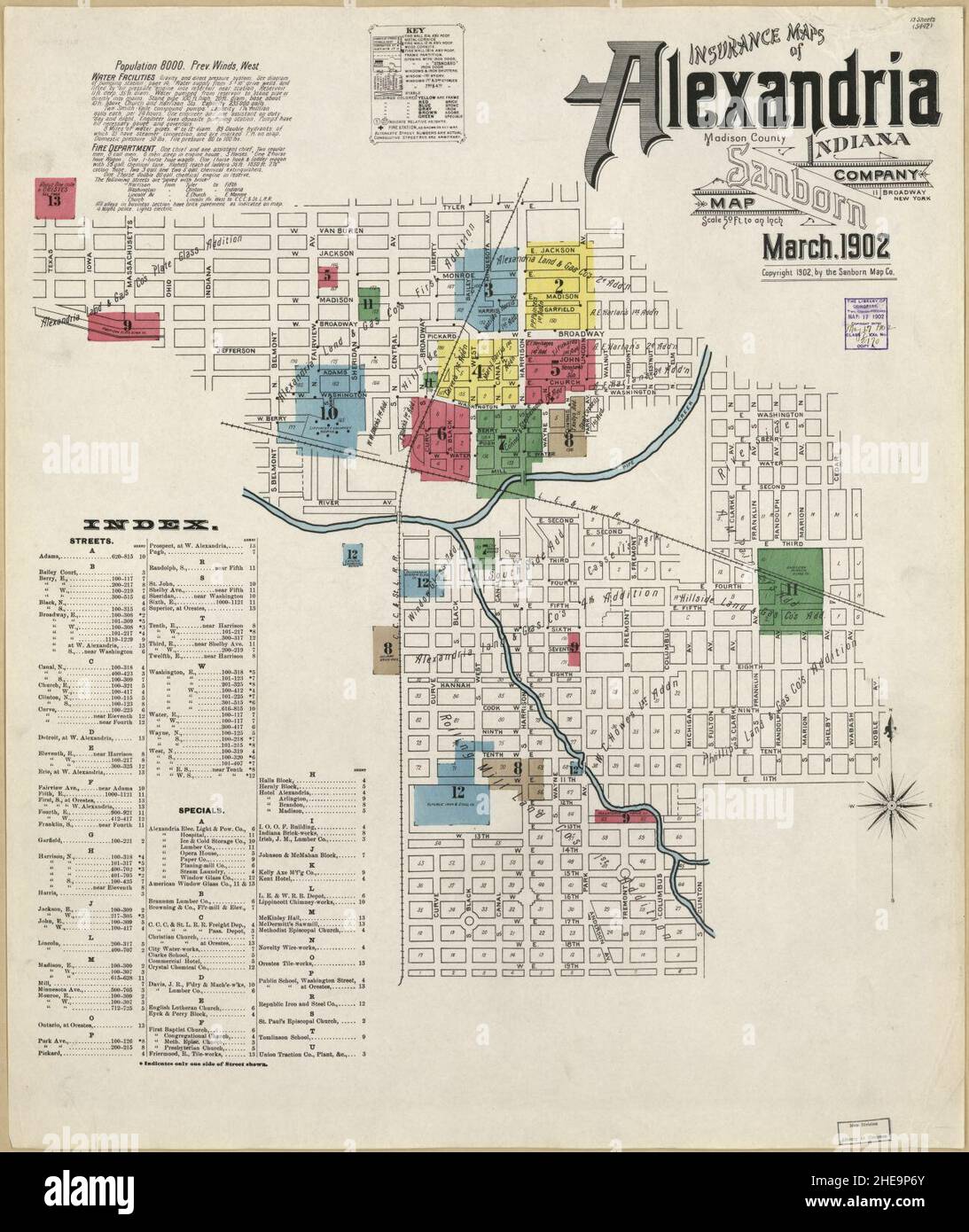 Alexandria indiana map hi-res stock photography and images - Alamy