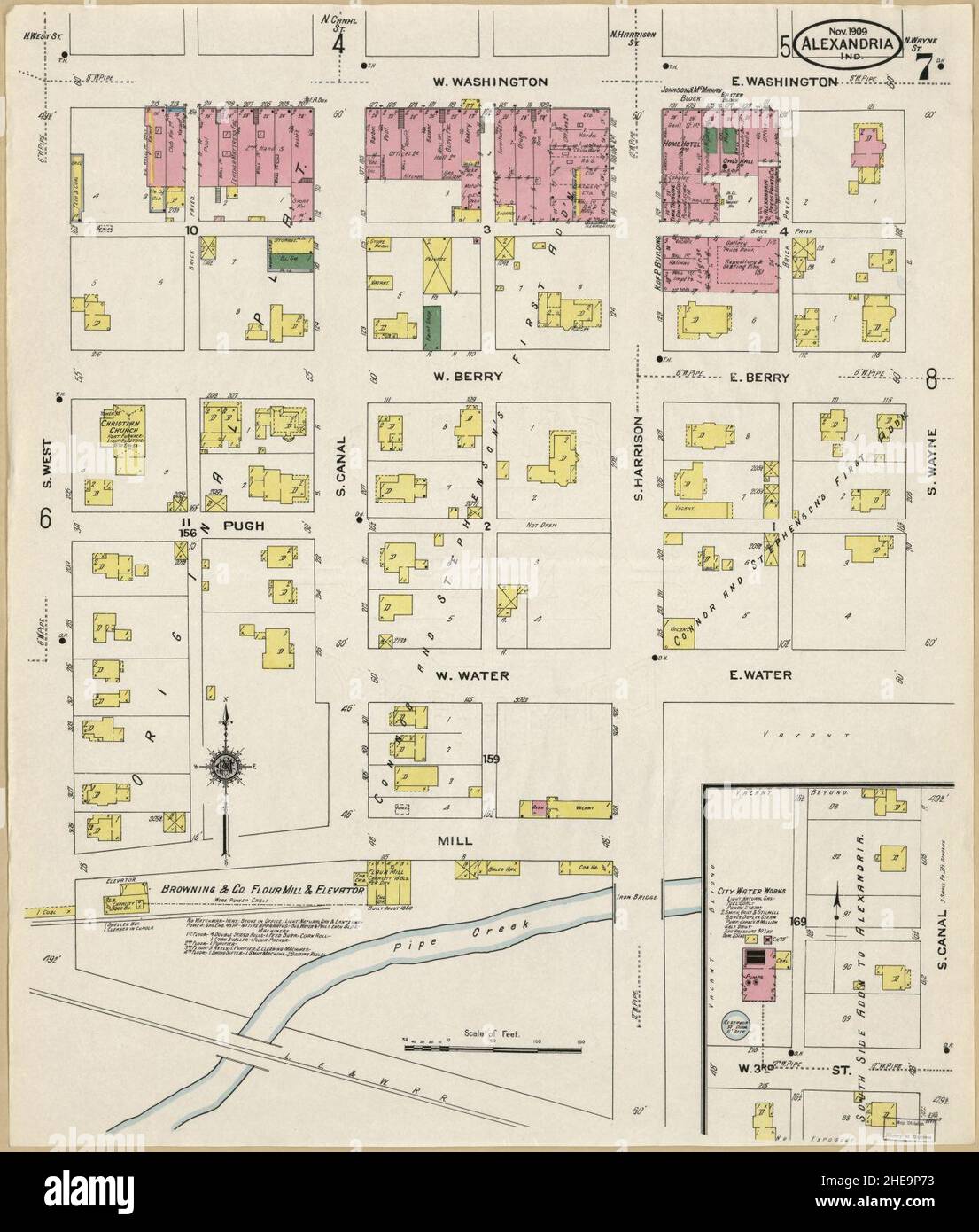 Alexandria indiana map hi-res stock photography and images - Alamy