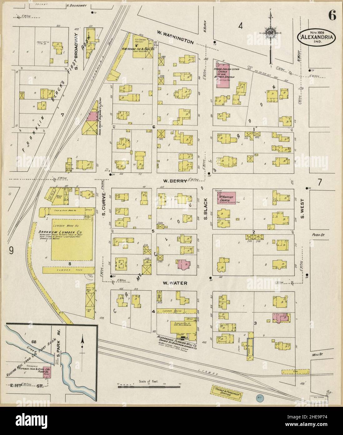 Alexandria indiana map hi-res stock photography and images - Alamy