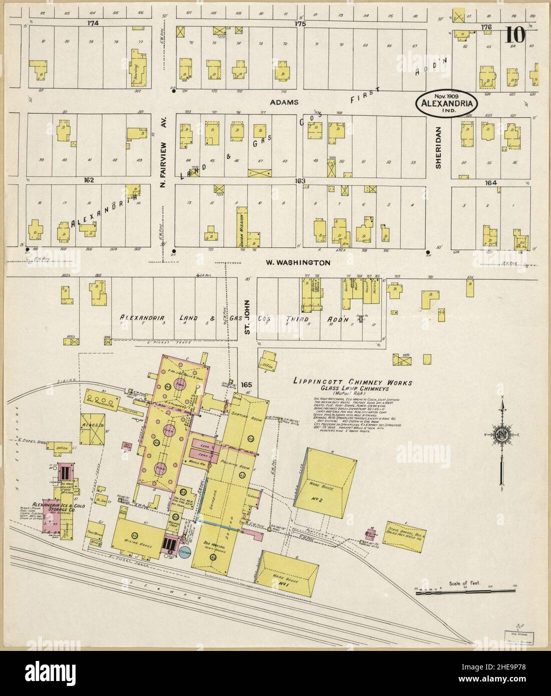 Alexandria indiana map hi-res stock photography and images - Alamy