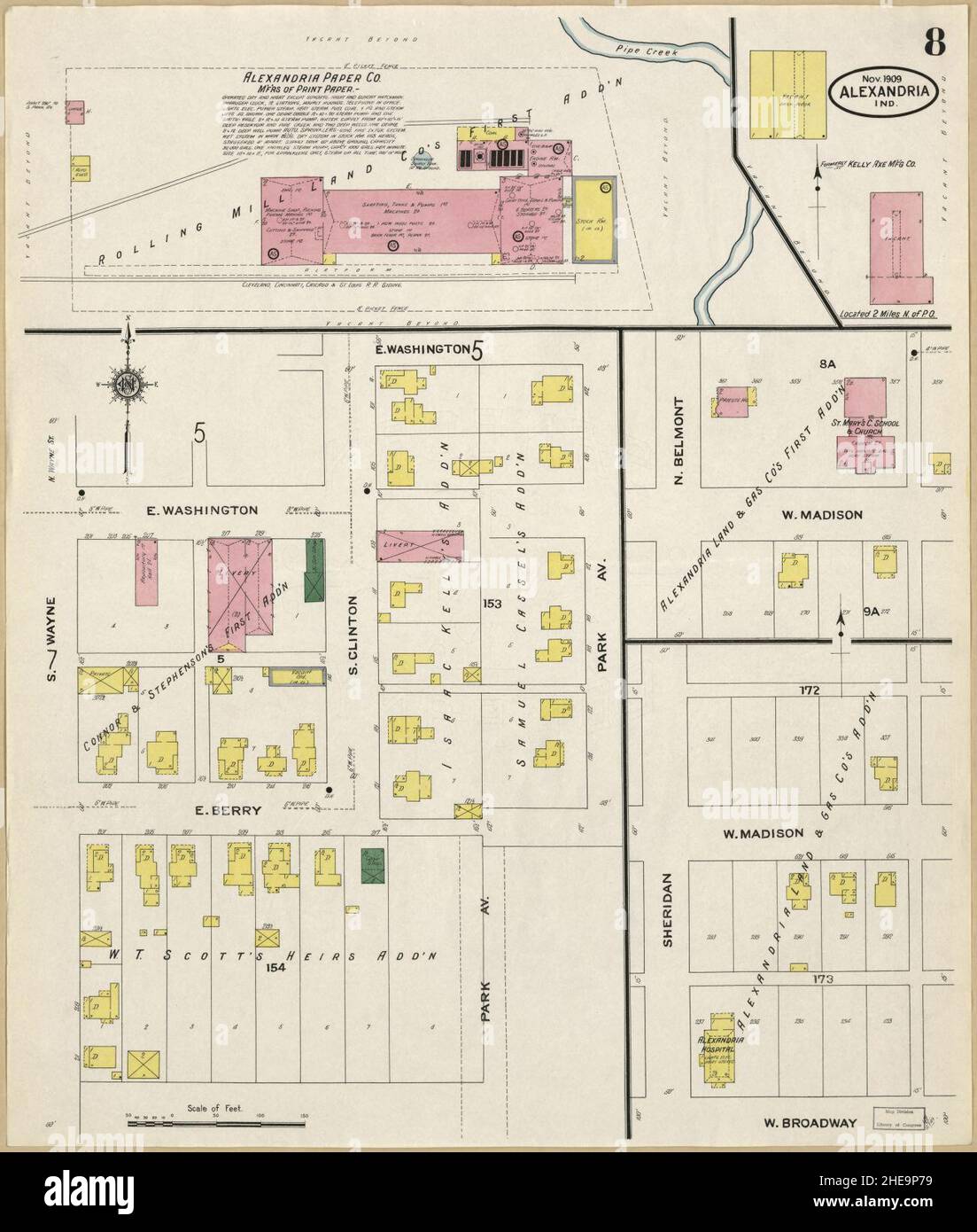 Alexandria indiana map hi-res stock photography and images - Alamy