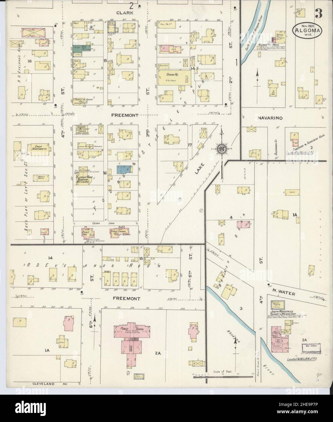 Map of algoma hi-res stock photography and images - Alamy