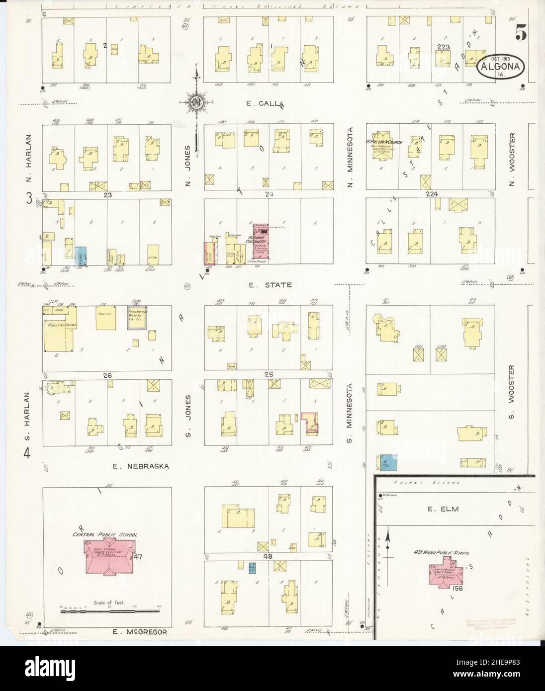 Map of algona hi-res stock photography and images - Alamy