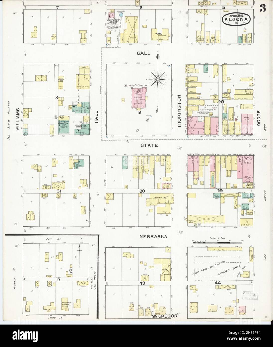 Map of algona hi-res stock photography and images - Alamy