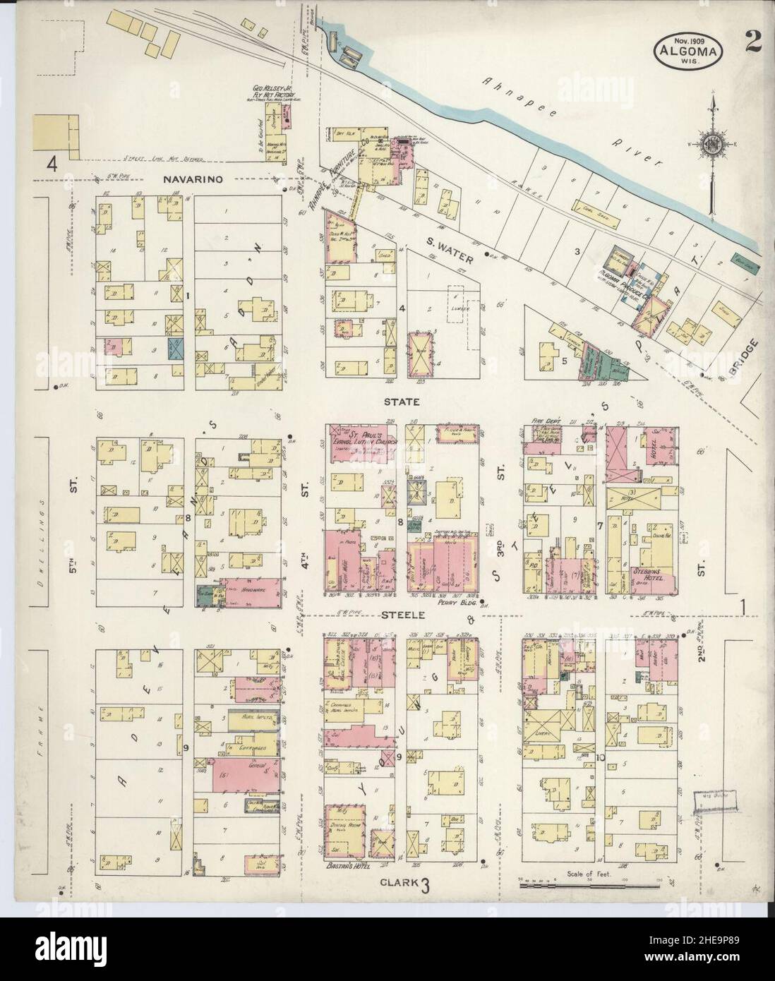 Map of algoma hi-res stock photography and images - Alamy