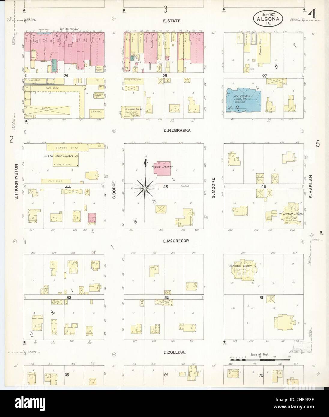 Map of algona hi-res stock photography and images - Alamy
