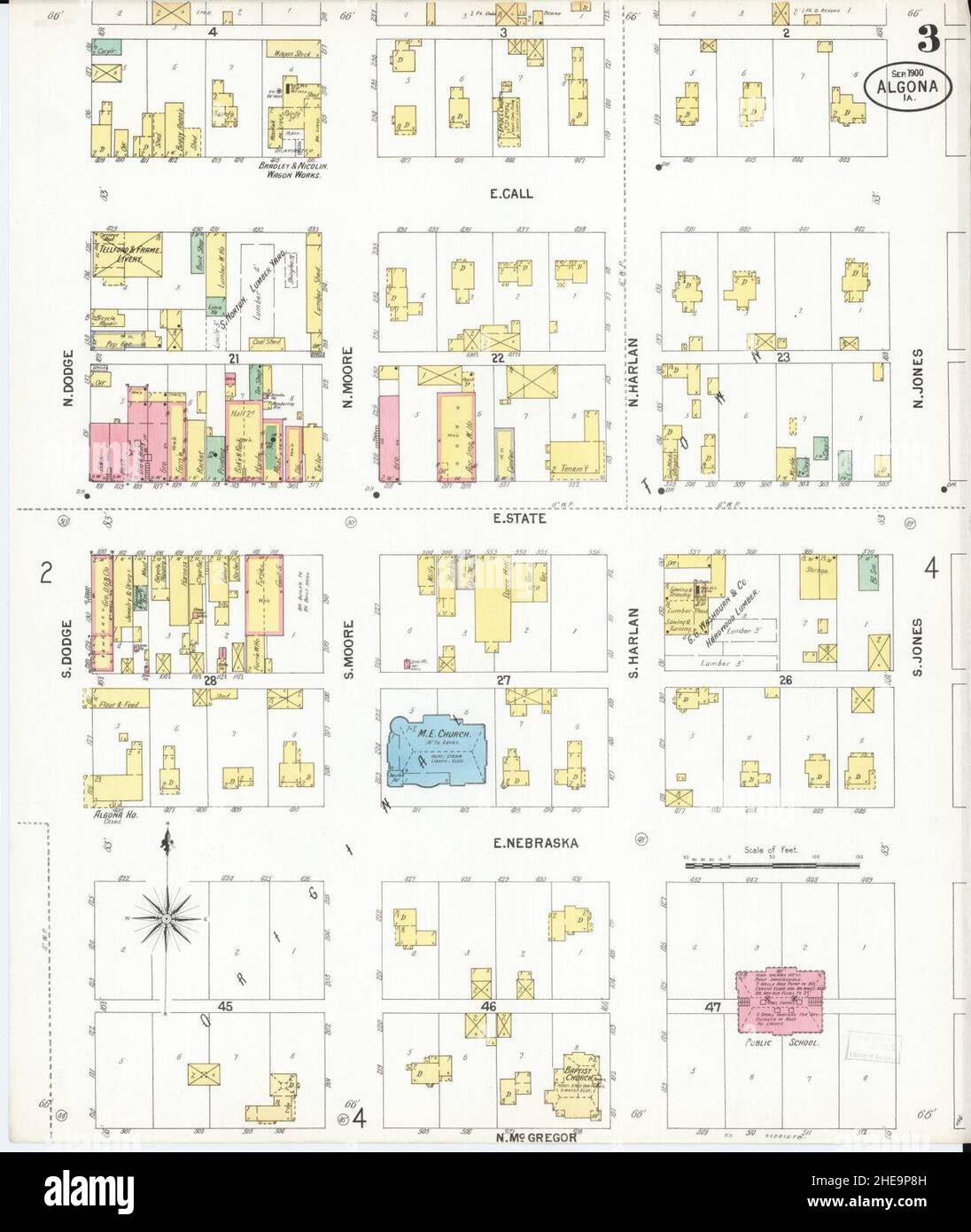 Map of algona hi-res stock photography and images - Alamy