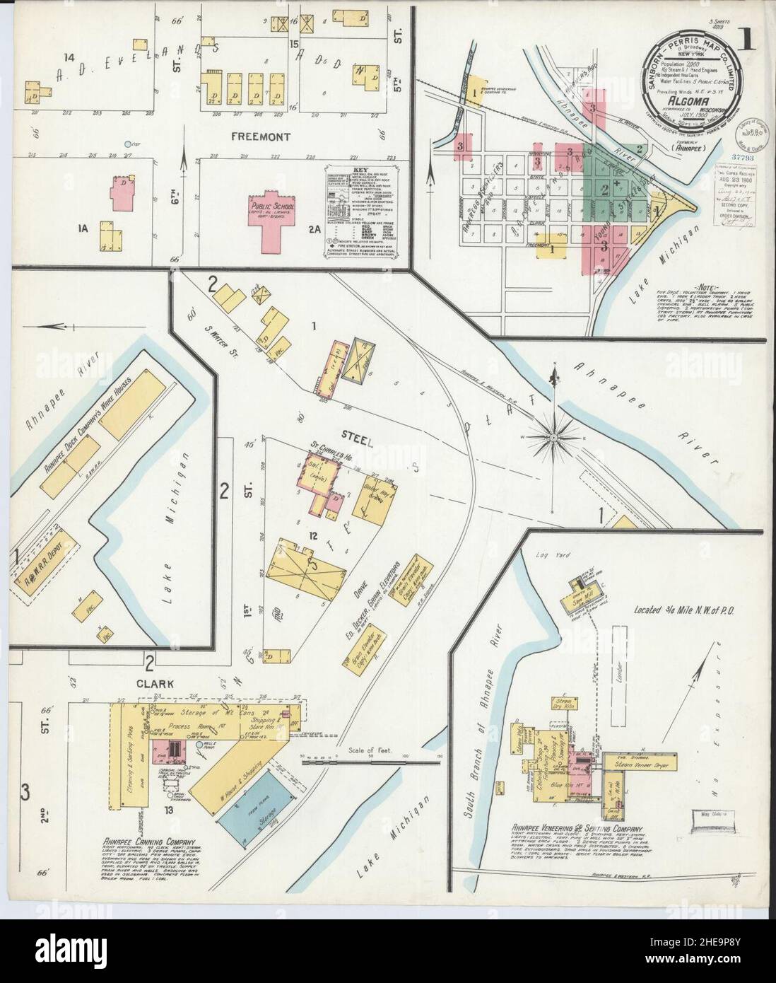 Map of algoma hi-res stock photography and images - Alamy