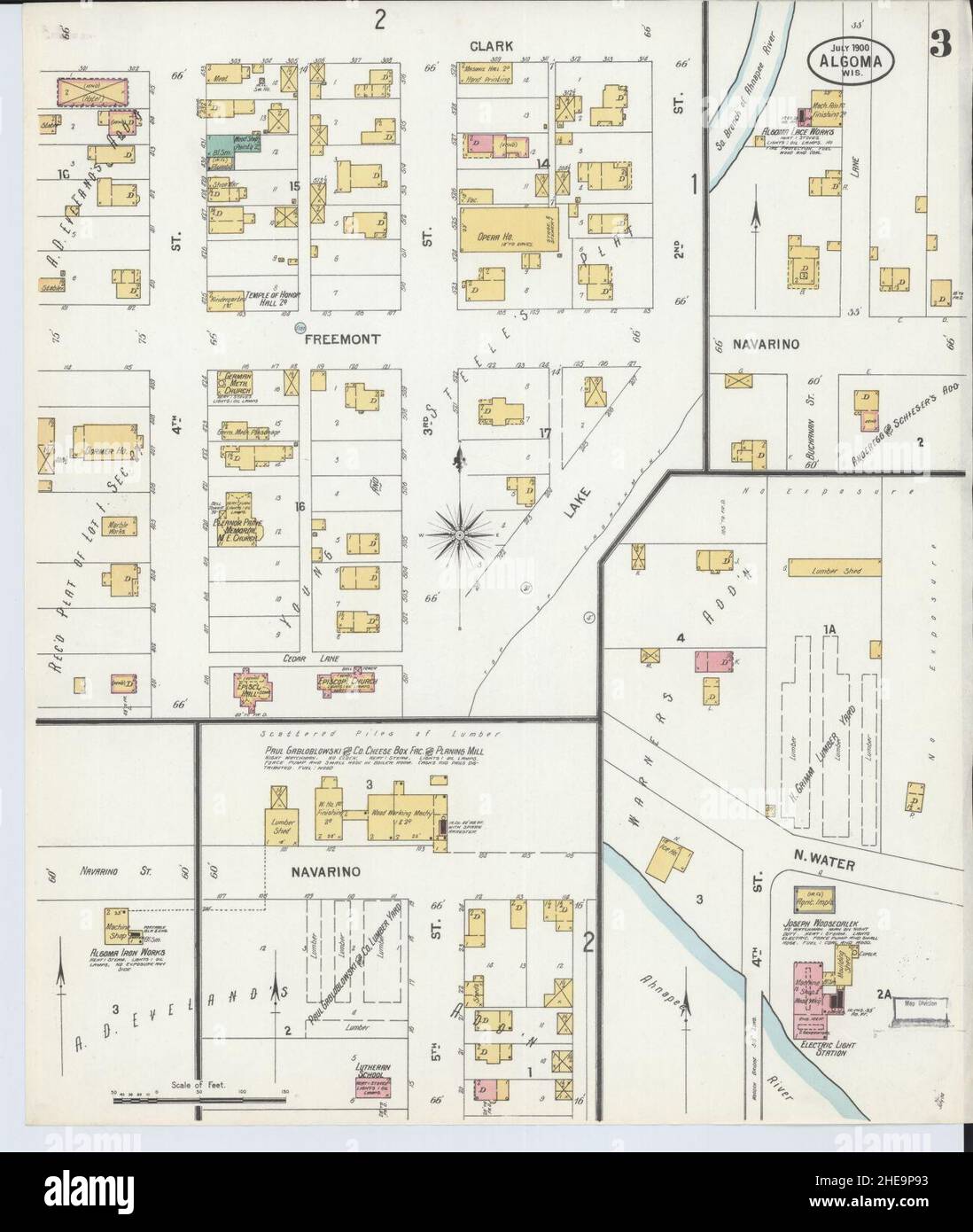 Map of algoma hi-res stock photography and images - Alamy