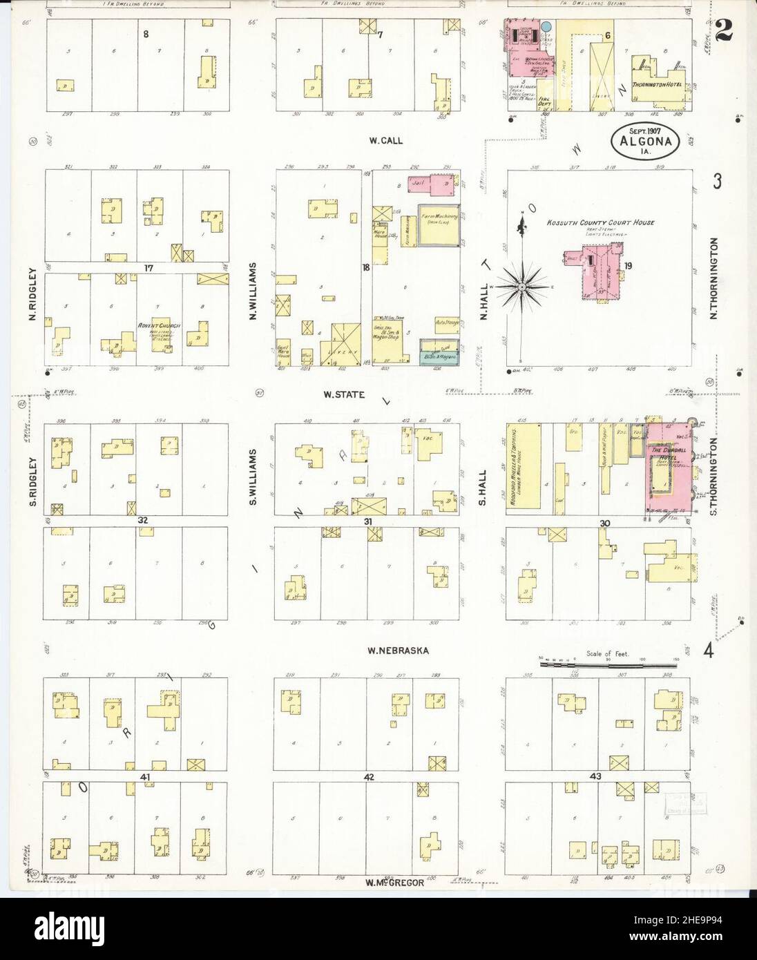 Map of algona hi-res stock photography and images - Alamy