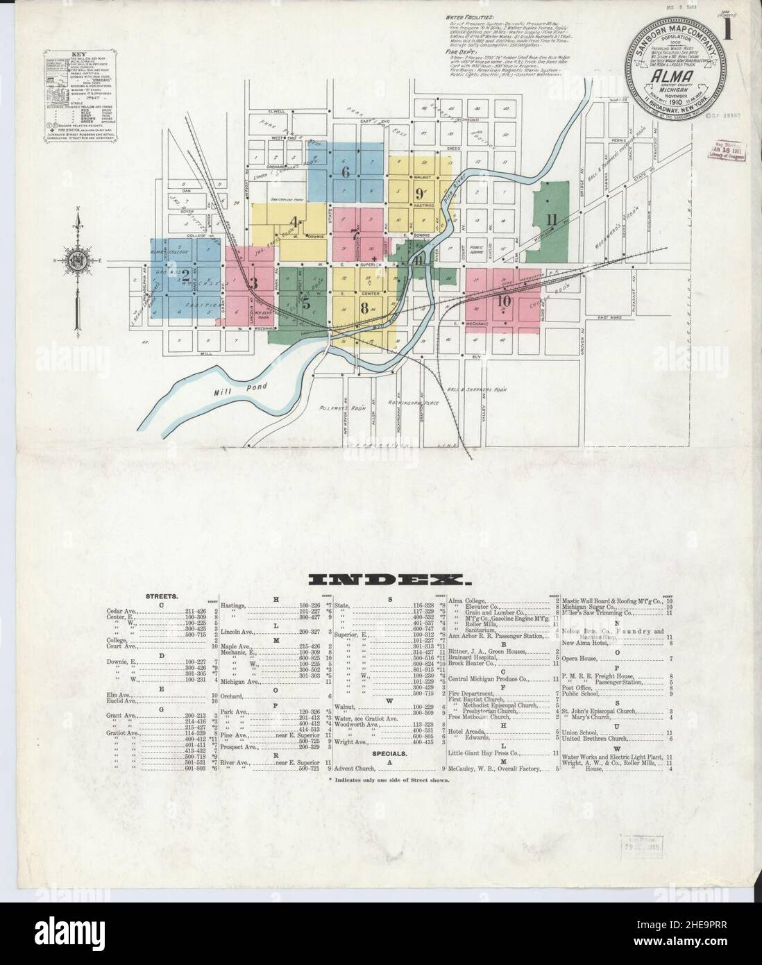 Map of gratiot hi-res stock photography and images - Alamy