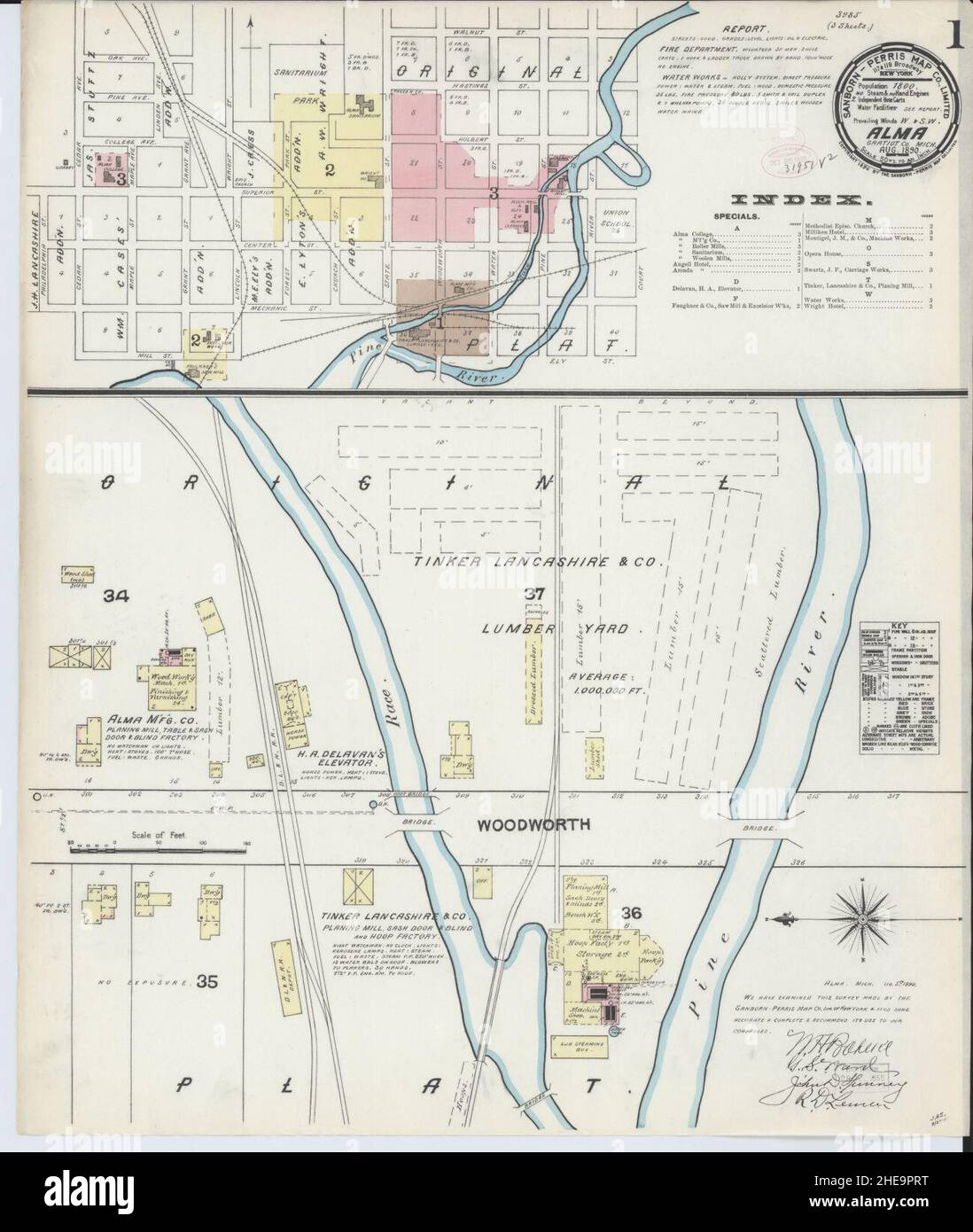 Map of gratiot hi-res stock photography and images - Alamy
