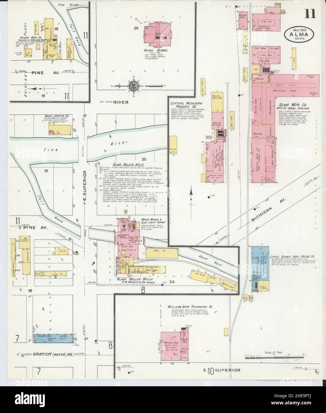 Map of gratiot hi-res stock photography and images - Alamy