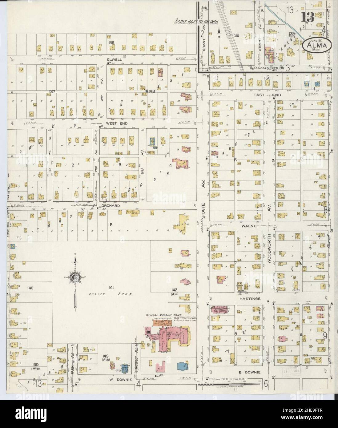 Map of gratiot hi-res stock photography and images - Alamy