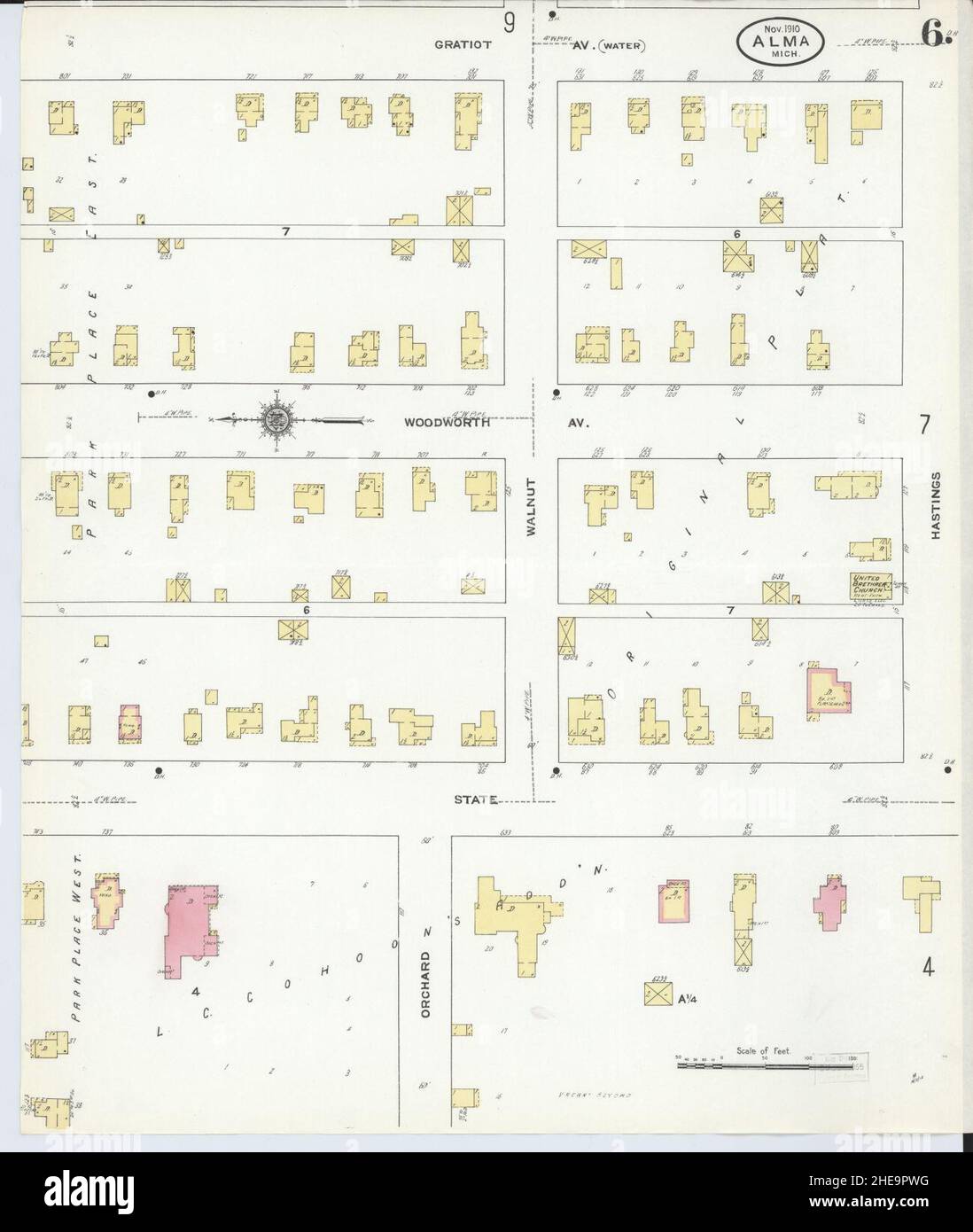 Map of gratiot hi-res stock photography and images - Alamy