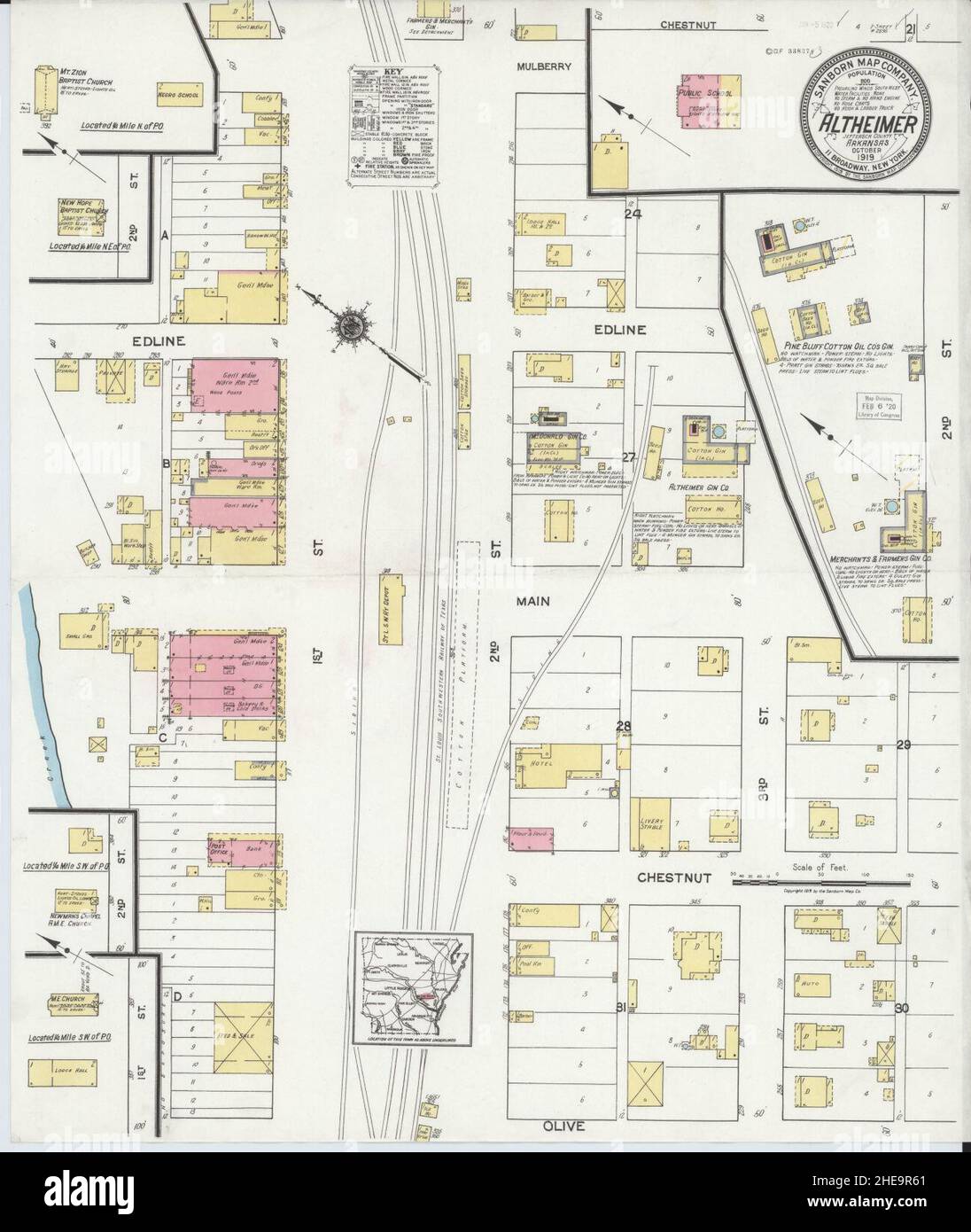 Altheimer arkansas map hi-res stock photography and images - Alamy