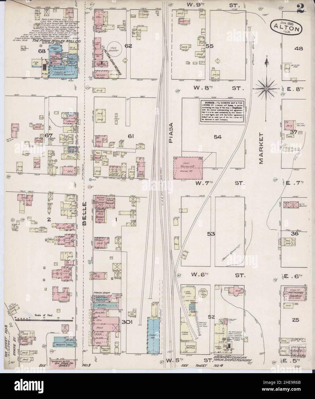 Alton illinois map hi-res stock photography and images - Alamy