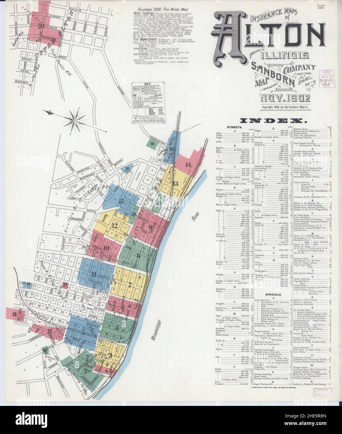 Alton illinois map hi-res stock photography and images - Alamy