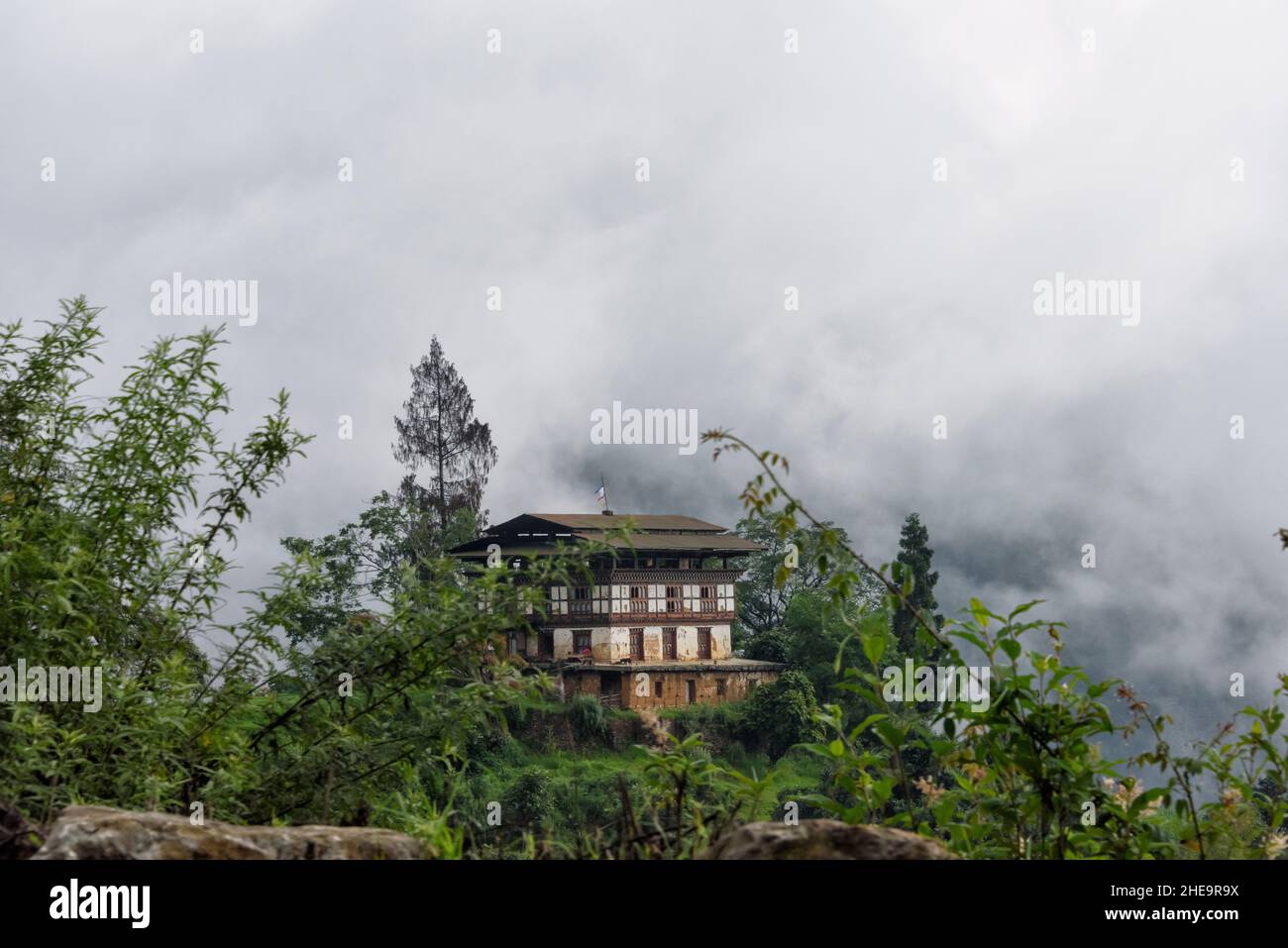 Village house in the Himalayas, Punakha, Bhutan Stock Photo - Alamy
