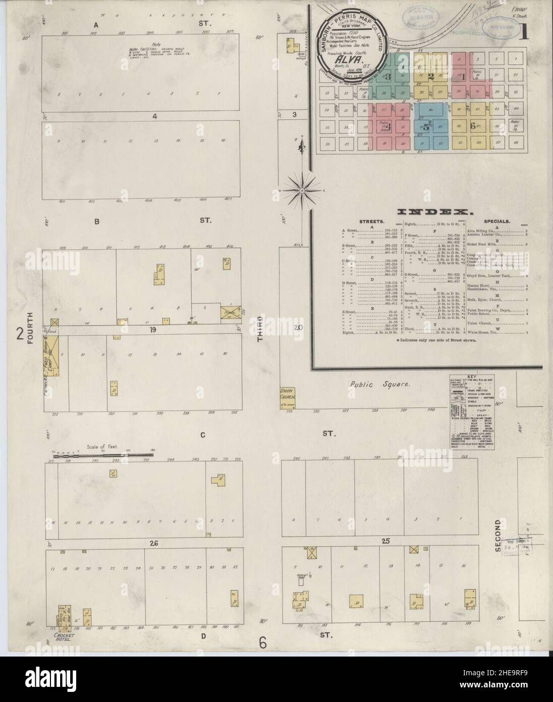 Map of alva hi-res stock photography and images - Alamy