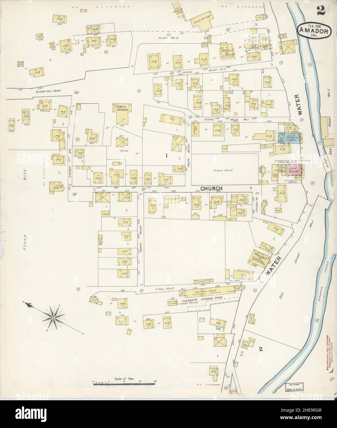 Amador county map hi-res stock photography and images - Alamy