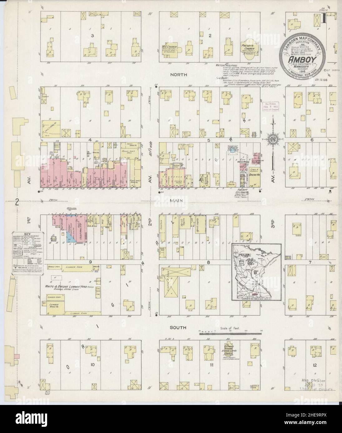 Amboy minnesota map hi-res stock photography and images - Alamy