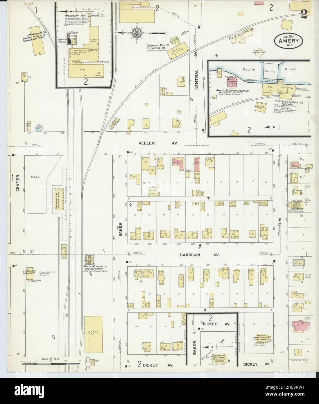 Amery wisconsin map hi-res stock photography and images - Alamy