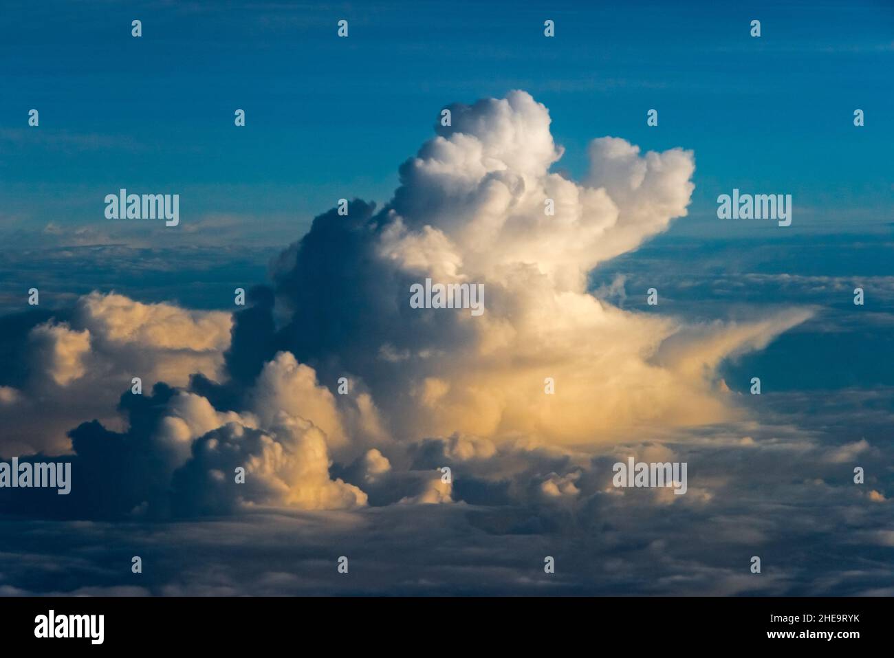Aerial view of clouds, India Stock Photo - Alamy