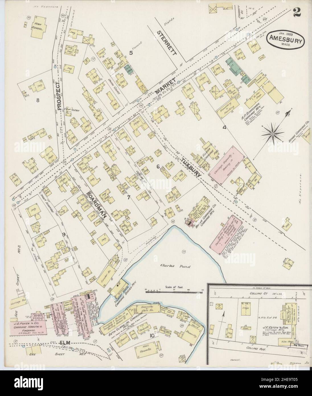 Amesbury massachusetts map hi-res stock photography and images - Alamy