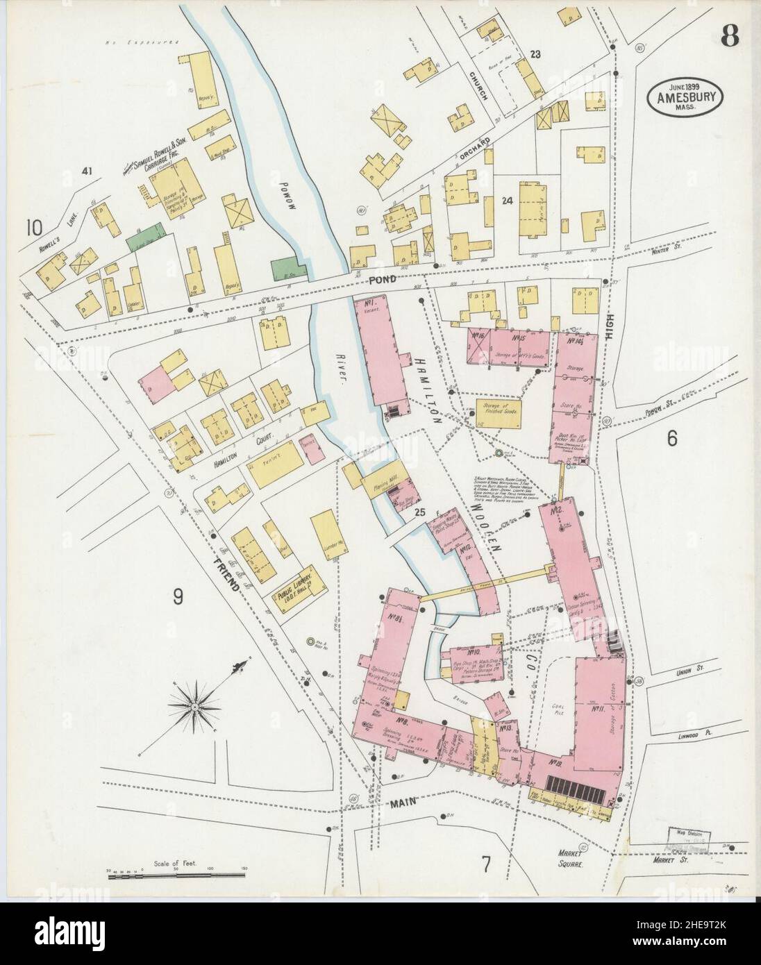Amesbury massachusetts map hi-res stock photography and images - Alamy