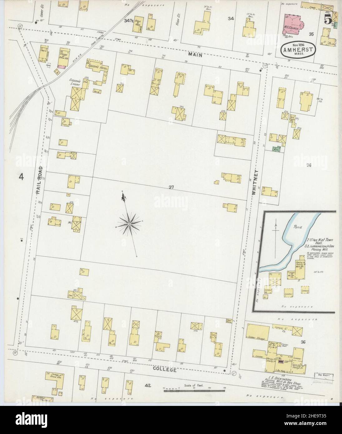 Amherst county map hi-res stock photography and images - Alamy