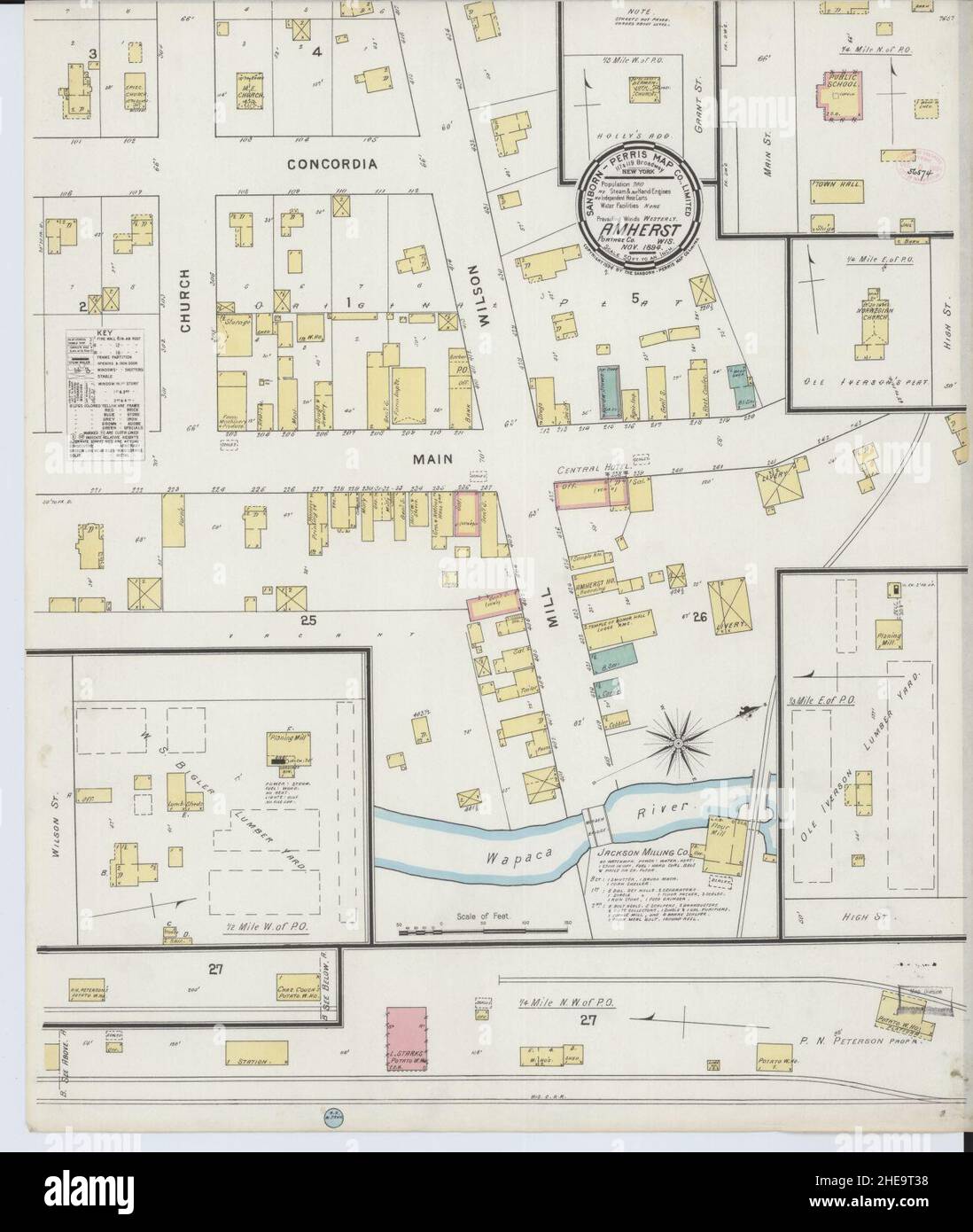 Map of portage wisconsin hi-res stock photography and images - Alamy