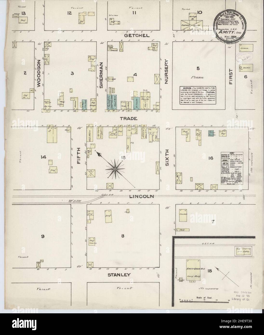 Amity oregon map hi-res stock photography and images - Alamy